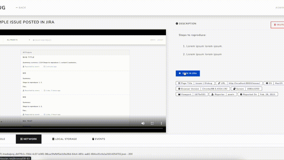 Disbug - Capture bugs with clarity